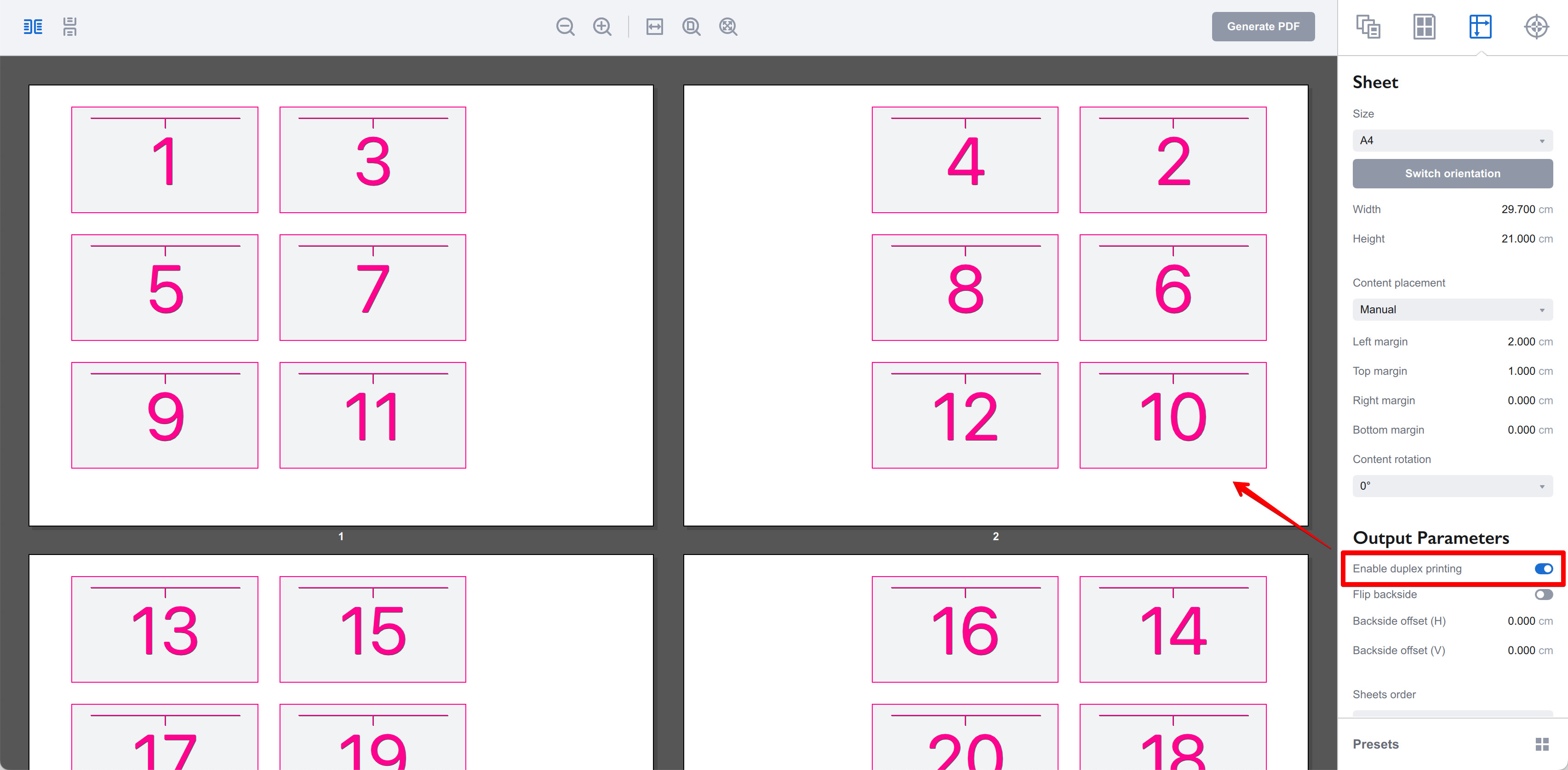 How the Imposition Wizard Pages Grid Works