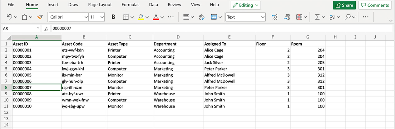 Making Asset Tags From PDF And Excel Files