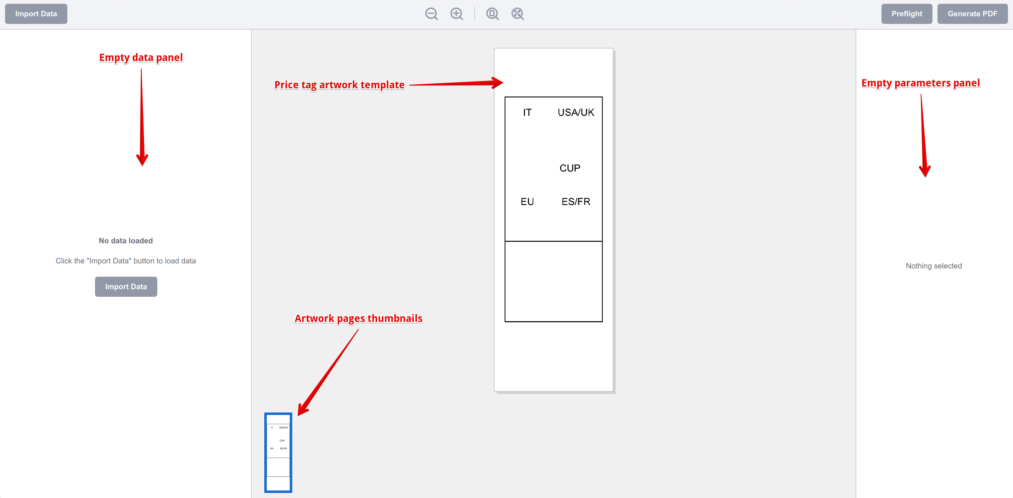 Making Price Tags Using PDF Template And Spreadsheet