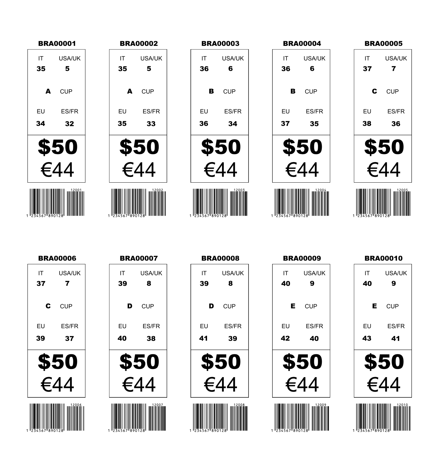 Making Price Tags Using PDF Template And Spreadsheet