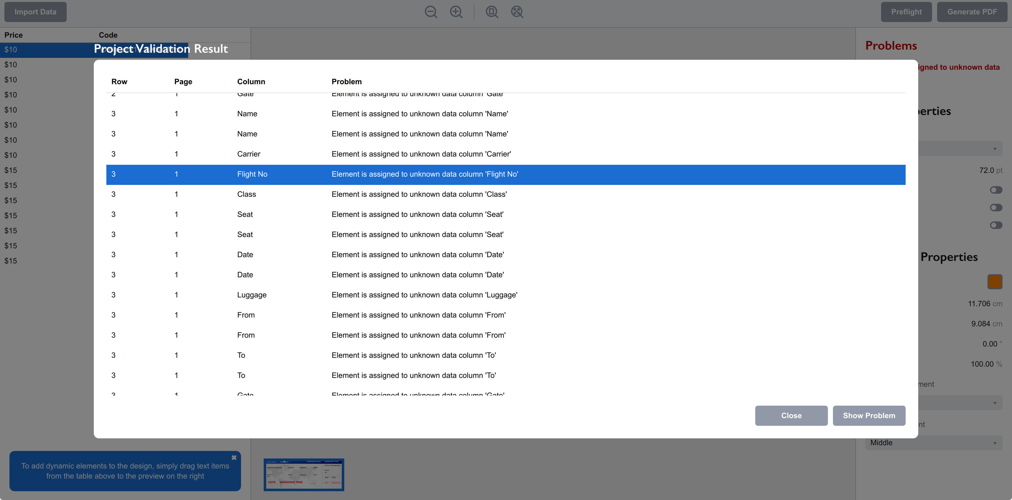 Ticket Wizard User Interface